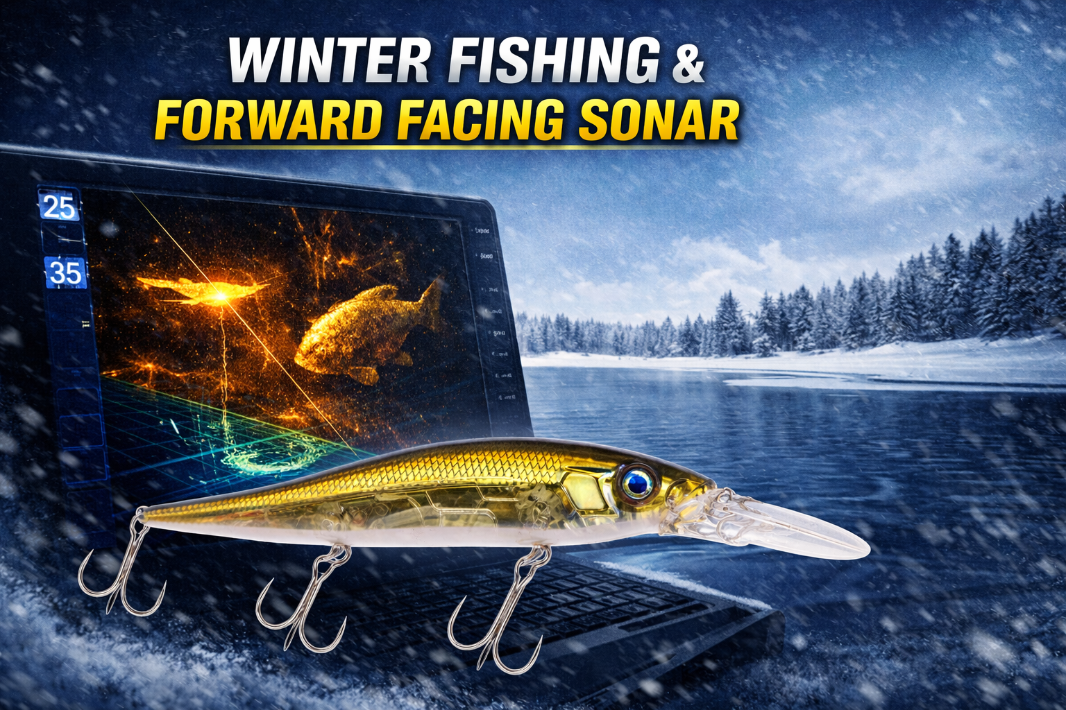 Forward Facing Sonar Bass Lures for Cold Water and Winter Fishing Succ ...